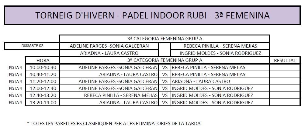 PÀDEL INDOOR RUBÍ